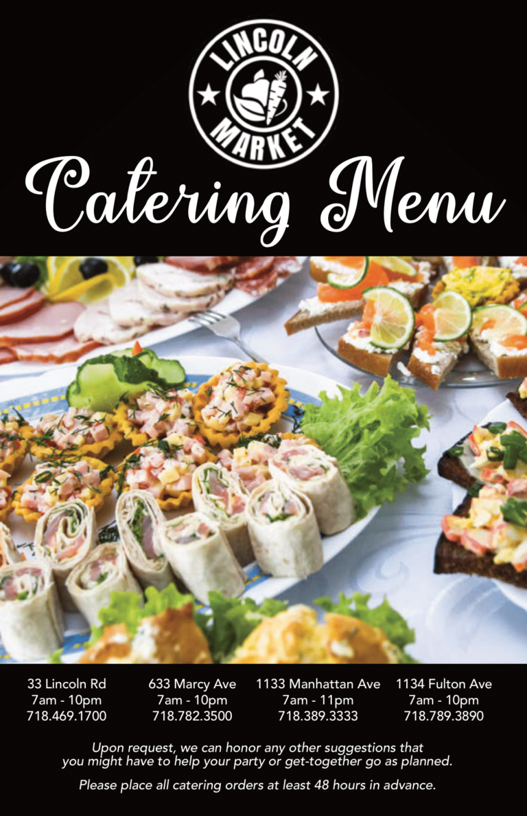 Catering Menu | Lincoln Market